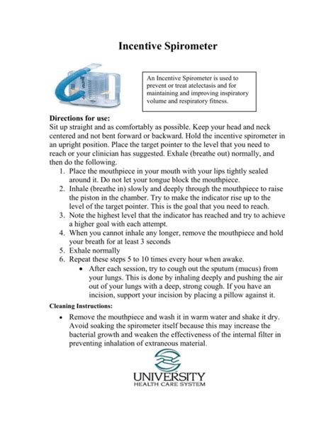 Image result for Incentive Spirometer Instructions