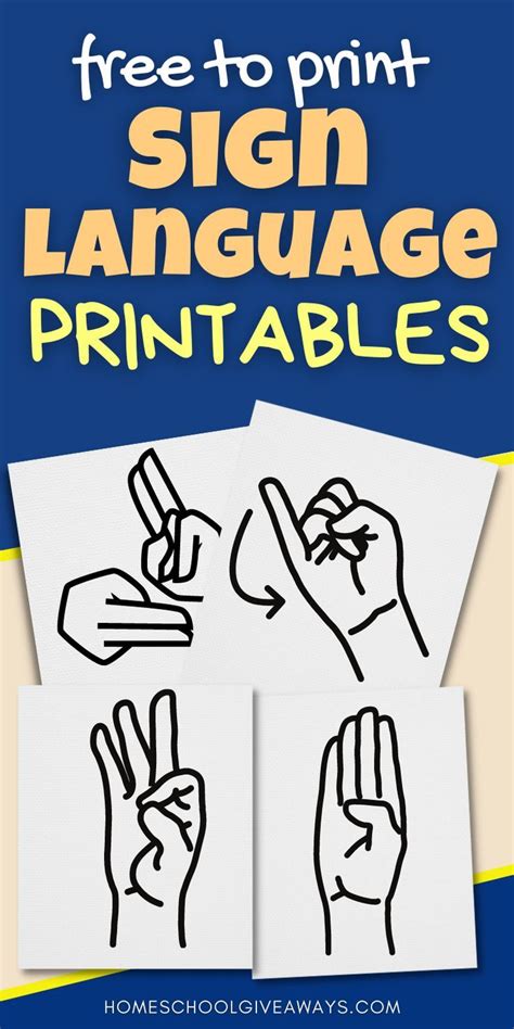Image result for Sign Language Dictionary Printable