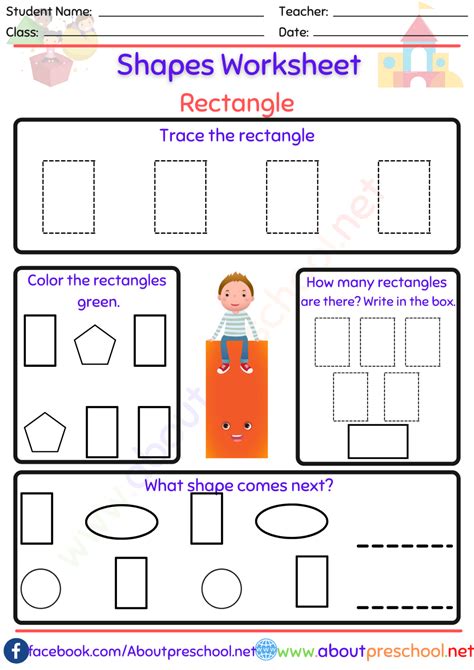 Image result for Rectangle Shape Worksheet