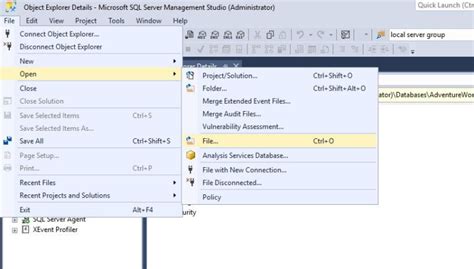 Image result for Add AdventureWorks Database SSMS