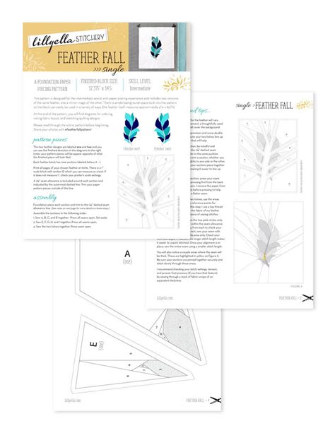 Image result for Paper Piecing Feather Pattern