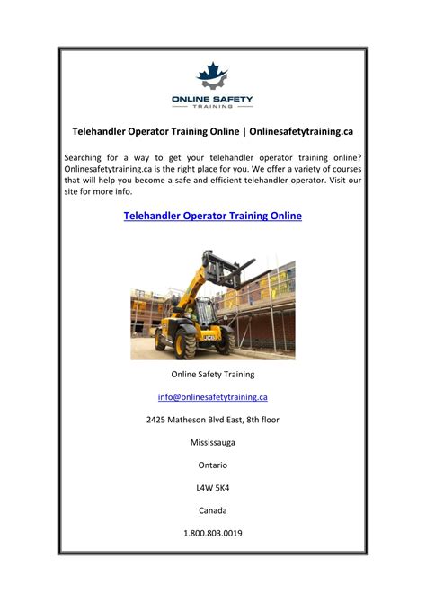 Image result for Telehandler Training