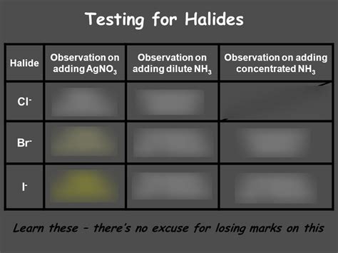 Image result for Halide Ions Practical