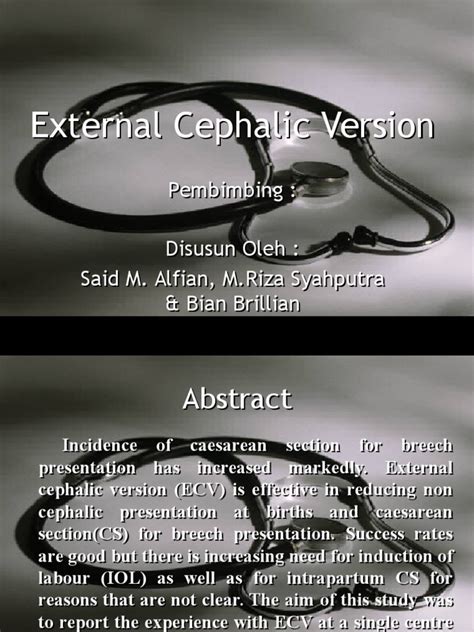 Image result for External Cephalic Version Step by Step