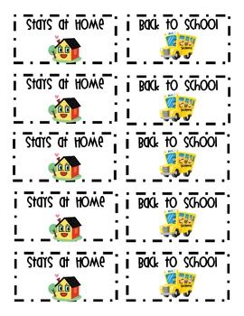 Labels for Homework Folders by The First Grade Cafe | TpT