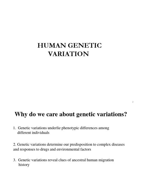 Human Genetic Variation | PDF | Mitochondrial Dna | Single Nucleotide ...