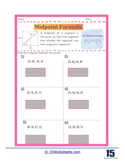 Image result for Middle Point Math Exercise