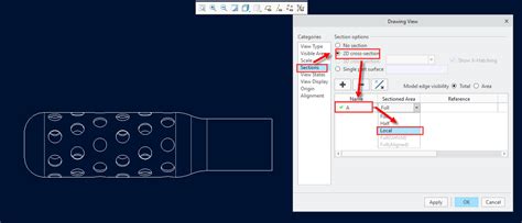 Image result for Partial View Creo Drawing