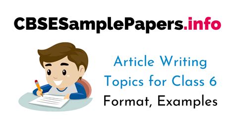 Image result for Article Writing Format Class 6