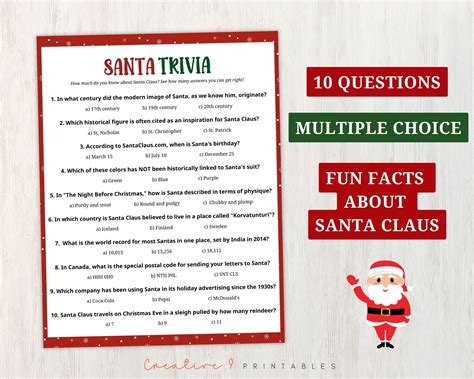 Image result for Fun Trivia Questions Santa