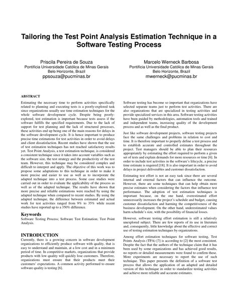 Image result for Test Point Analysis