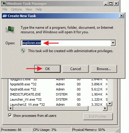 Image result for File Explorer Taskbar Missing