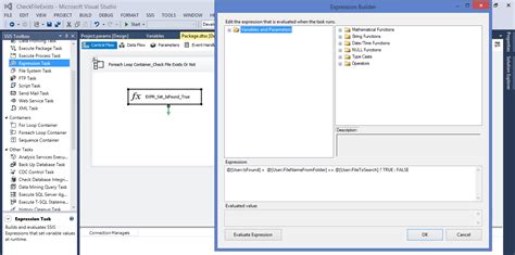Image result for SSIS 2019 How to Check for File