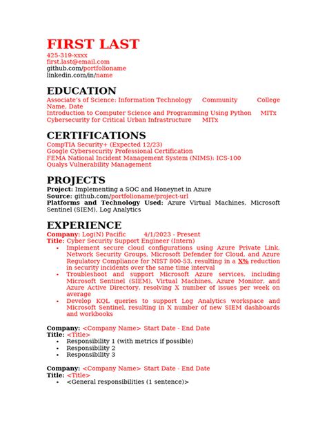 Image result for CV Example.pdf