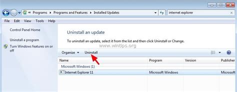 Image result for Uninstall Internet Explorer