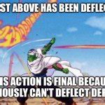 Image result for Piccolo Deflect