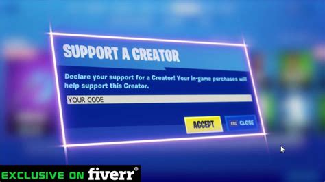 Image result for Free Support a Creator Code Animation