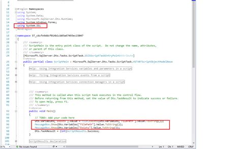 Image result for SSIS 2019 How to Check for File