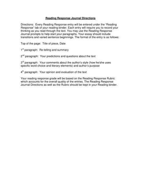 Image result for Reader Response Example