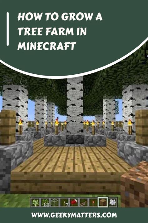 Image result for Minecraft Tree Farm Tutorial Easy