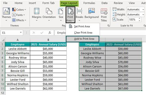 Image result for Excel Create Print Area
