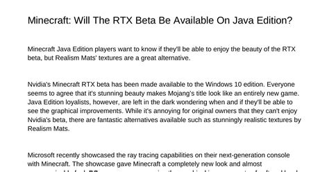 Image result for How to Download RTX On Minecraft Java