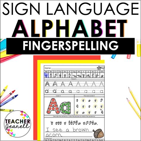 Image result for Sign Language Words Worksheet