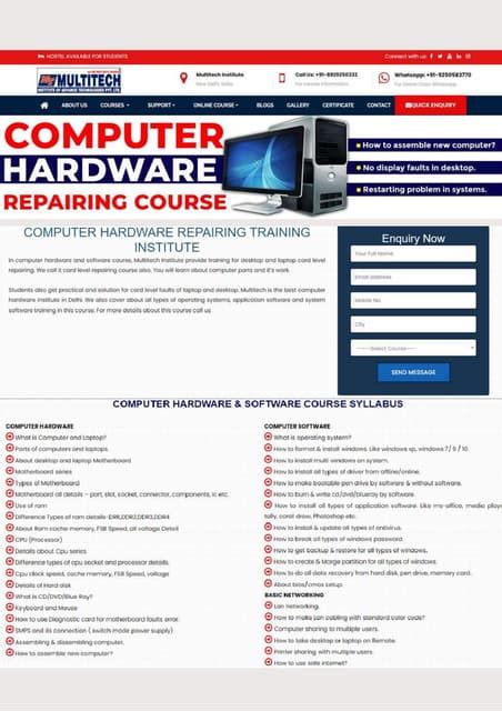 Image result for Online Repairs Computer Course