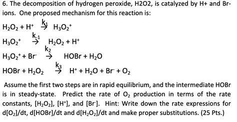 Image result for H2O2 Decomposition Reaction