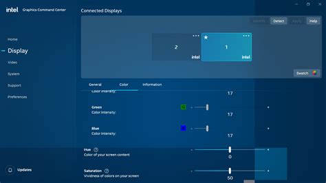 Image result for Intel HD Graphics Setting Color