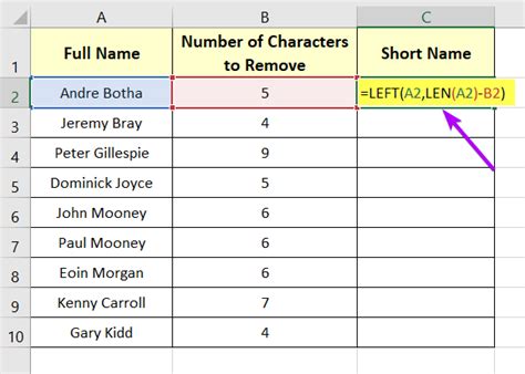 Image result for Remove Characters From Right Excel