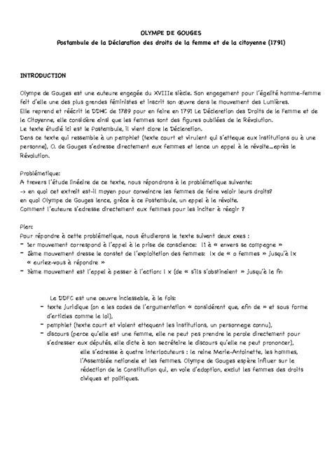 Image result for Olympes De Gouges Postambule