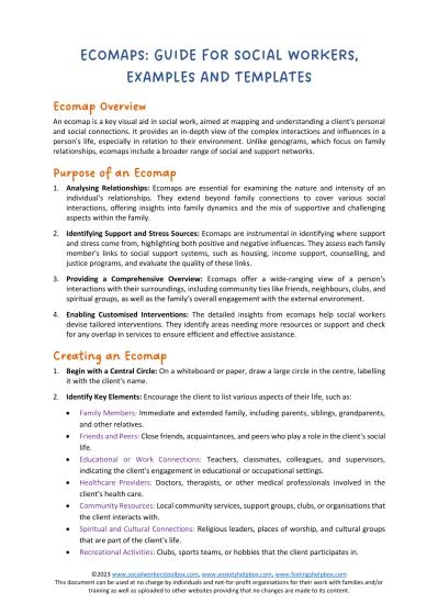 Image result for Ecomap Example with Key