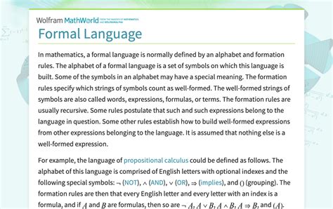 Image result for What Is Formal Language Definition