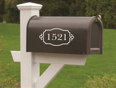 Image result for Vinyl Mailbox Numbers