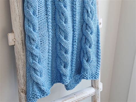 Image result for Cable Baby Blanket Knitting Pattern