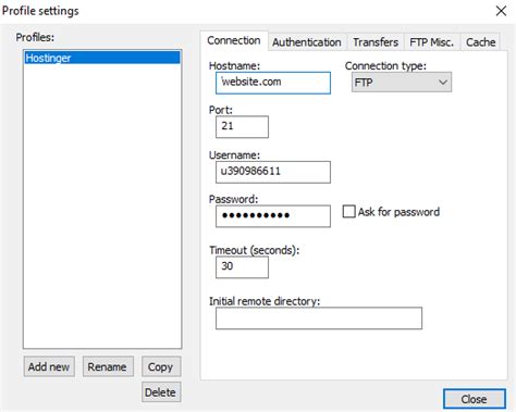 Image result for Notepad++ FTP Connection
