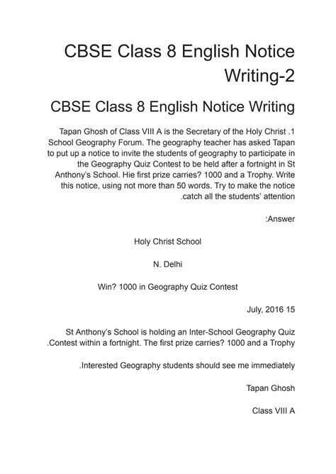 Image result for Notes Writing for Class 8