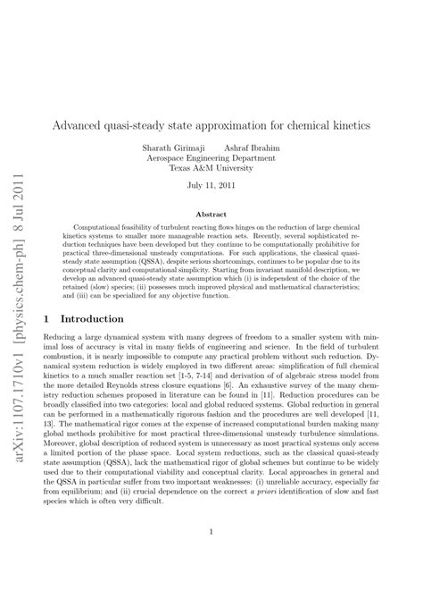 Image result for Steady State Approximation