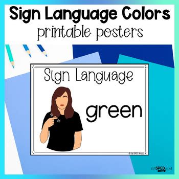Image result for Sign Language Colors Printable