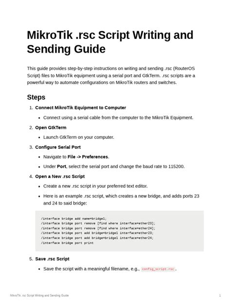 Image result for Microtik Create a Script Using CLI