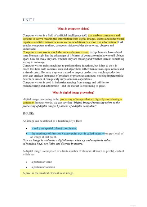 Image result for Computer Vision Syllabus.pdf