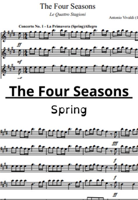 Image result for Vivaldi Spring Cello Sheet