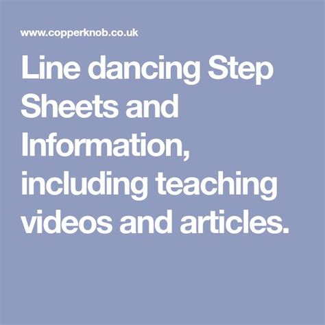 Image result for Beginner Line Dance Step Sheets