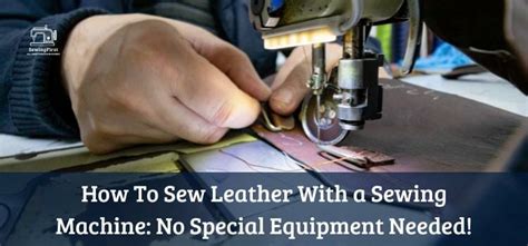 Image result for Using a Leather Sewing Machine