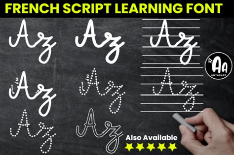 Image result for French Cursive Example