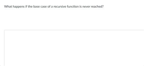 Image result for The Base Case of a Recursive Function