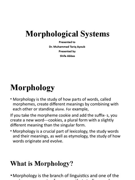 Image result for Morphological Classification System