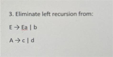 Image result for Eliminating Left Recursion