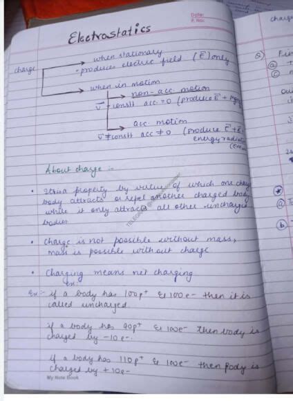 Image result for Handwritten Notes of Physics Class 12